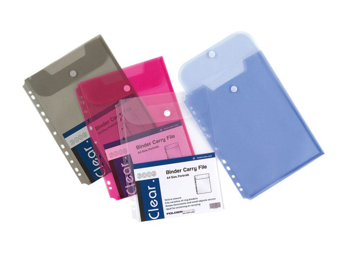 Fairco FLF0485 Binder Carry File Portrait Velcro Closure