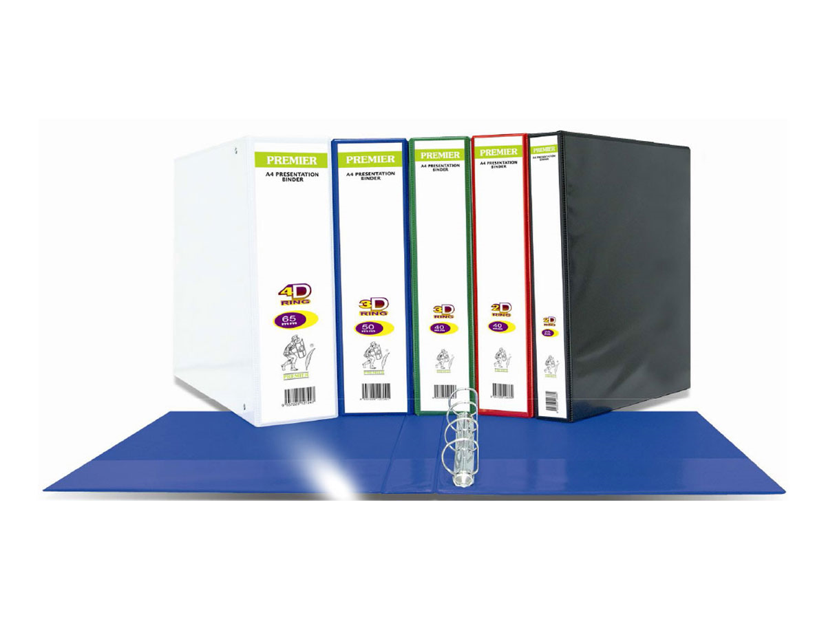 Fairco FLF1026 Box File Binder White A4 4 Ring 40Mm