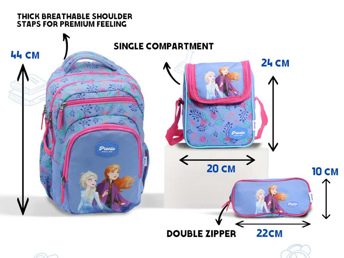 Fairco STA3053 Pronto School Backpack 17 INCH 4 Compartments W/Lunch ...