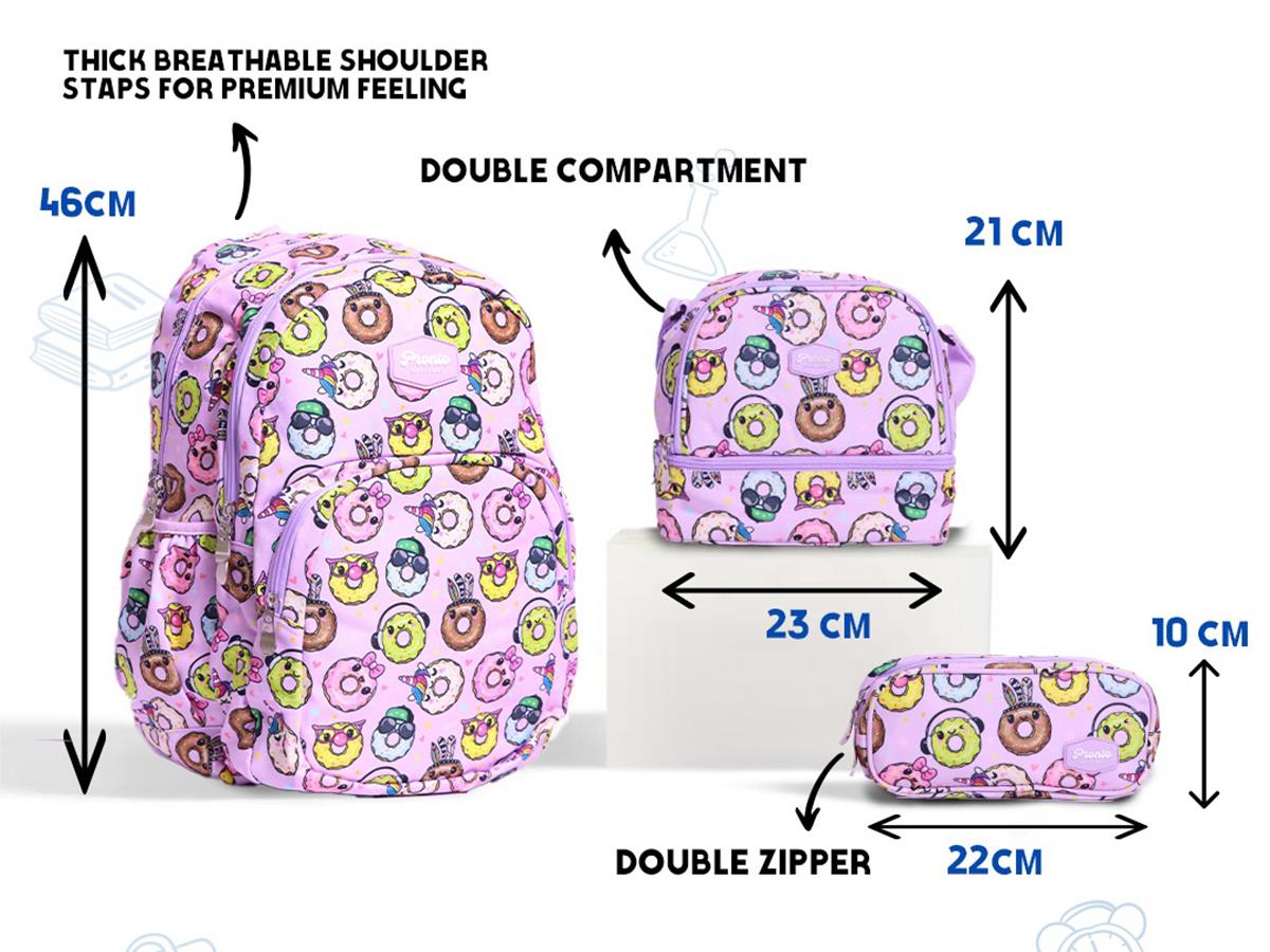 Fairco STA3050 Pronto School Backpack 18 INCH W/Lunch Bag & Pencil Case ...