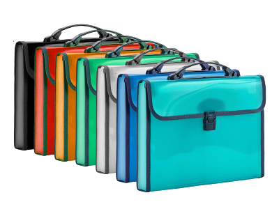 Fairco FLF1082 Tranbo Plastic Expanding File Bag F/C 13 Layers Trans ...