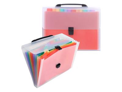 Fairco FLF1099 Chanyi Plastic Expanding Bag A4 12 Layers Transparent CY0459