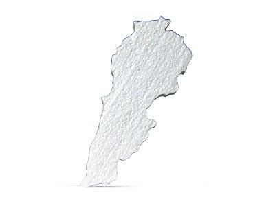 Fairco CRF3421 Styrofoam Lebanon Map 1.5*24*9cm