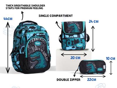 Fairco STA3053 Pronto School Backpack 17 INCH 4 Compartments W/Lunch ...