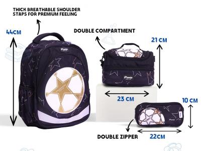 Fairco STA3052 Pronto School Backpack 17 INCH W/Lunch Bag & Pencil Case