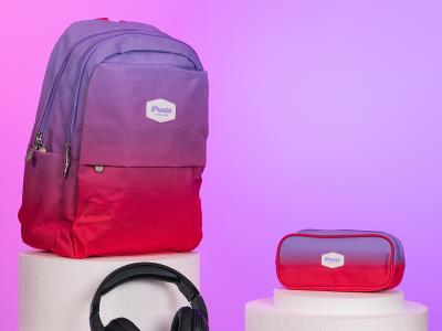 Fairco STA3039 Pronto School Backpack 18 INCH With Pencil Case Purple ...