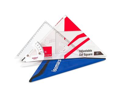 Fairco WRI1325 Isomars Adjustable Set Square 20cm Acrylic with E