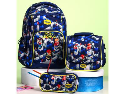 Fairco STA3041 Pronto School Backpack 18 INCH W/lunch Bag & Pencil Case ...