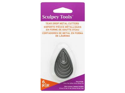 Fairco CRF3391 Sculpey Tear Drop Graduated Cutter Set